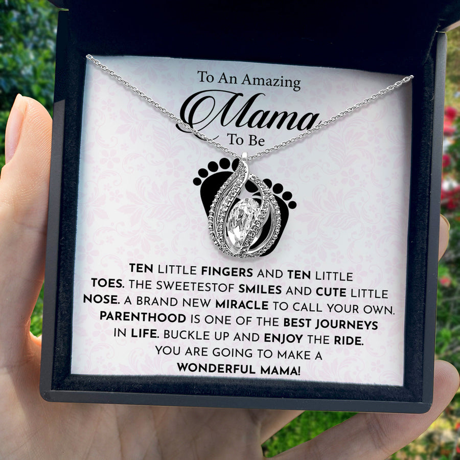 To My Amazing Mamma To Be - Orbital Birdcage Necklace | TRYNDI